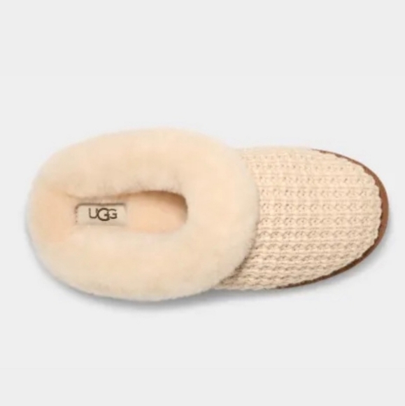UGG | Shoes | Ugg Cluggette Knit Scuff Slipper In Cream 1 | Poshmark
